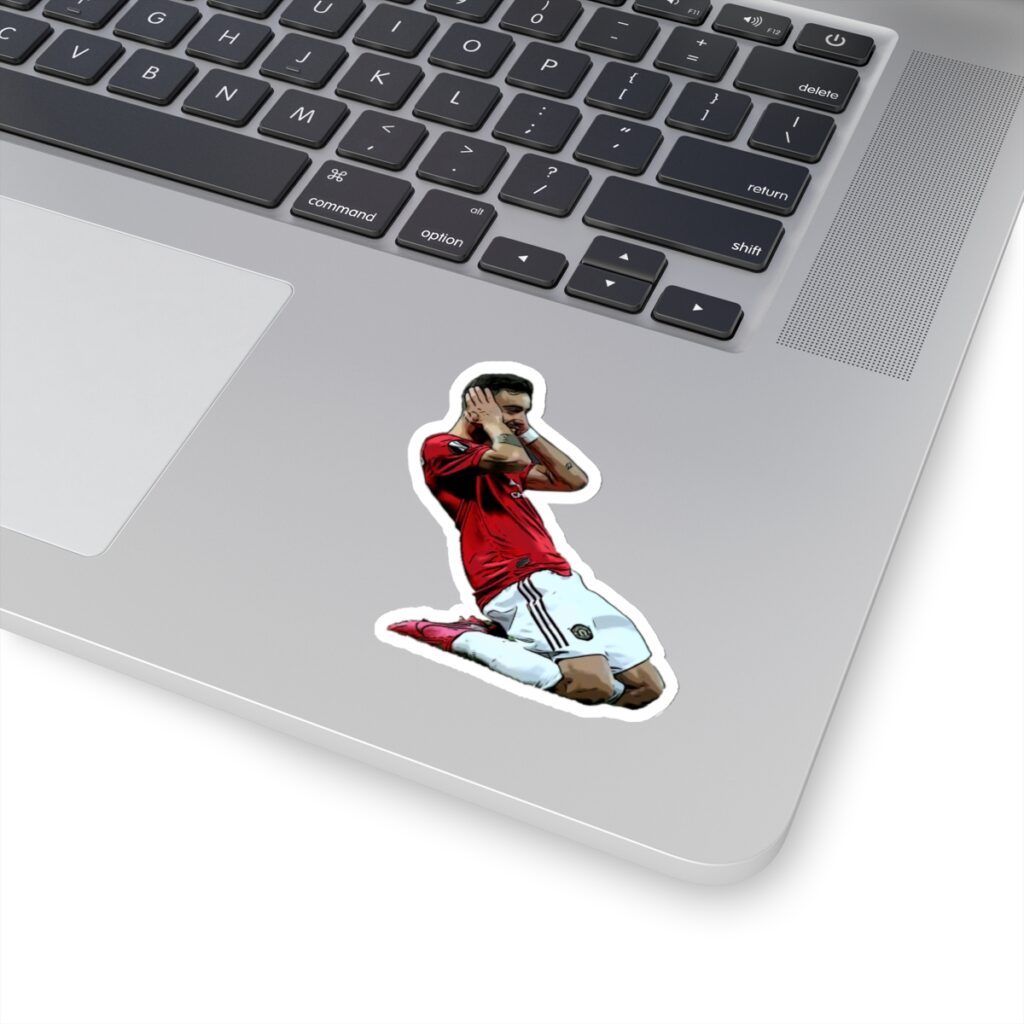 Bruno Fernandes Slide Celebration Sticker - Autonomously Driving