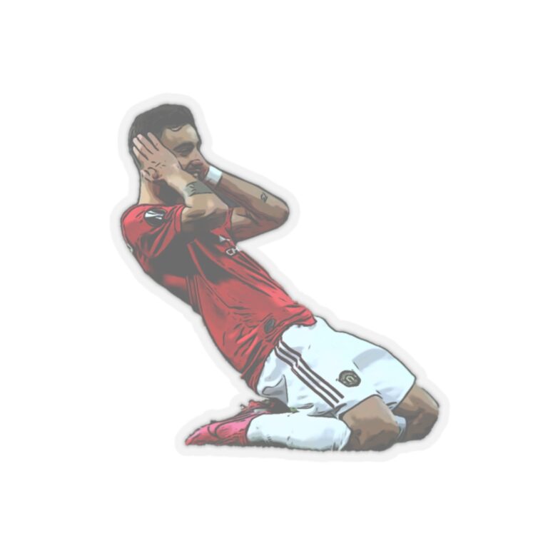 Bruno Fernandes Slide Celebration Sticker - Autonomously Driving